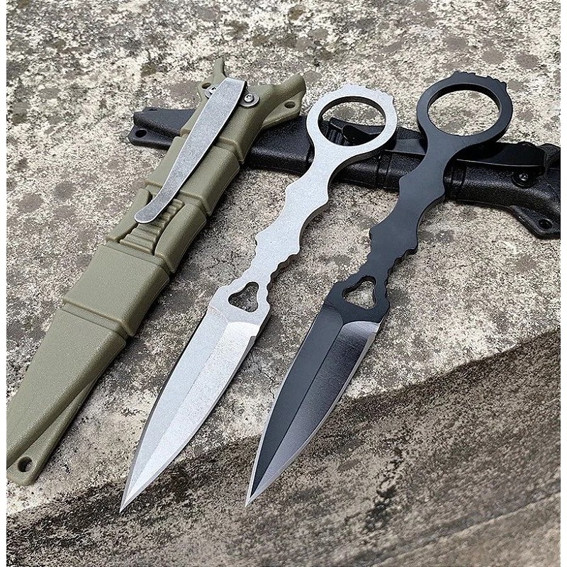 Faca Push Dagger EDC Camping Discreto Compacto Fulltang C/ Bainha ...