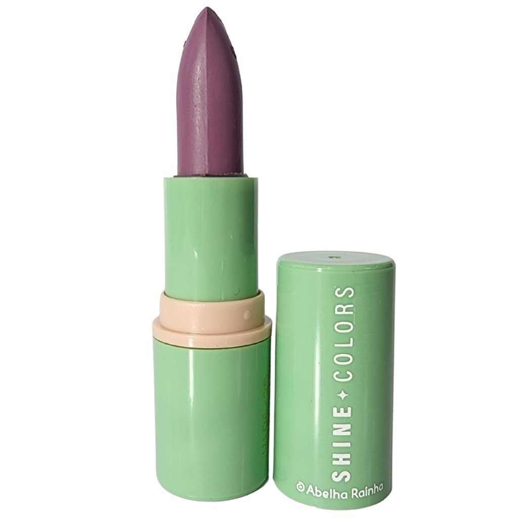 Batom Matte Aveludado Nude Rosado Shine Colors Abelha Rainha 4g ...