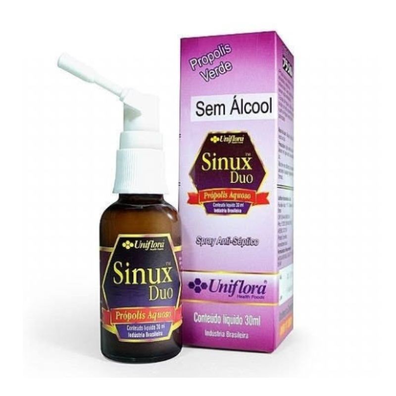 Sinux Duo Spray Nasal Antisséptico 30ml Uniflora | Shopee Brasil