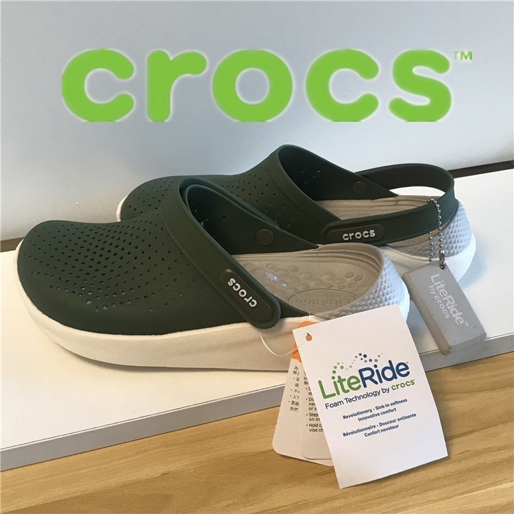 Crocs LiteRide Personalidade Antiderrapante Sapatos De Praia Estilo ...