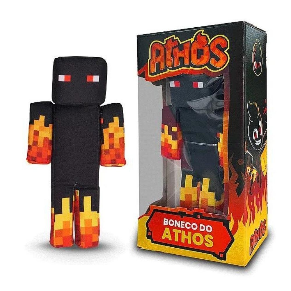 Boneco Youtuber Athos Minecraft Streamers 35 Cm | Shopee Brasil