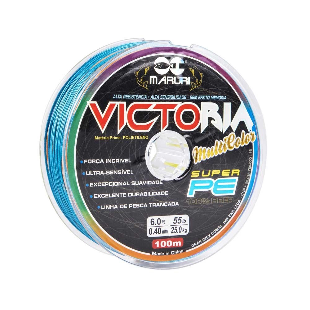 Linha Multifilamento Victoria 8x PE, Multicolor, 100m, Maruri 4 cores | Shopee Brasil