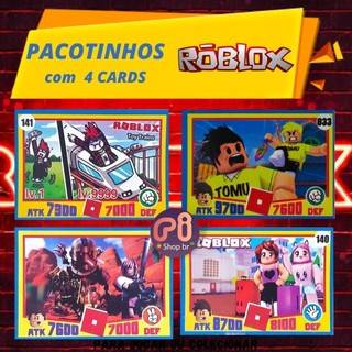 Kit 100 CARDS ROBLOX / 25 pacotinhos com 4 cartinhas. | Shopee Brasil