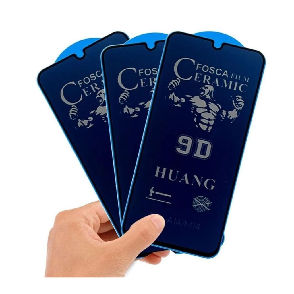 Película Fosca Cerâmica Flexível 9D Hidrogel iPhone 6 6S 7 8 SE X XS XR 11 12 13 14 15 15 Pro ...