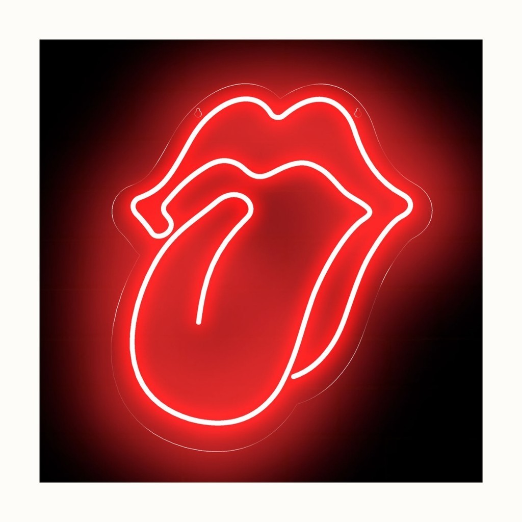 Placa Boca Rolling Stones Acrílico Decorativa | Shopee Brasil