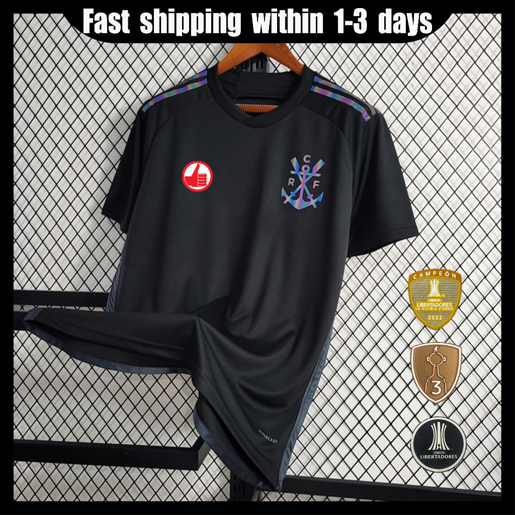 2023 Flamengo Away l Flmg Futebol Preto Team Shirt - Escorrega o Preço