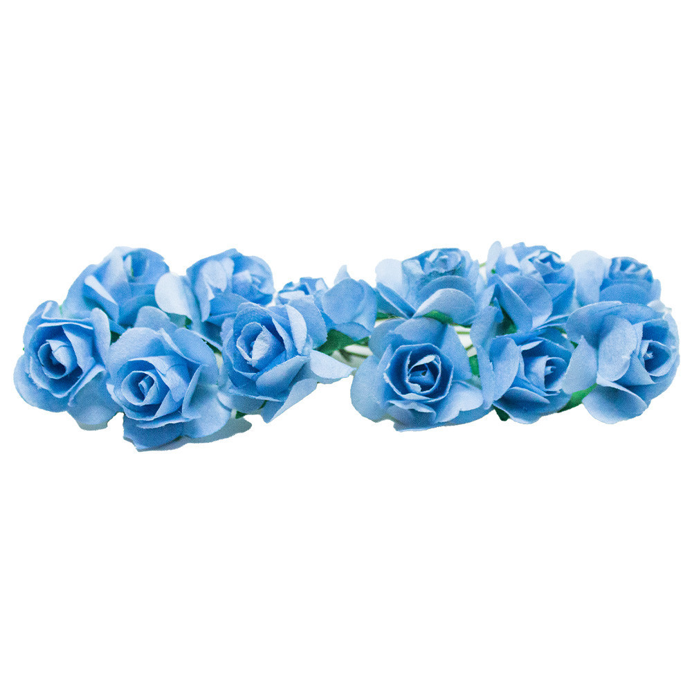Mini Flor de Papel - Azul - 60 Unidades | Shopee Brasil
