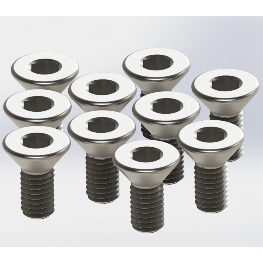 Parafuso Allen Inox Com Cabeça Conica Chata M5 X 12mm 10 Pçs | Shopee ...