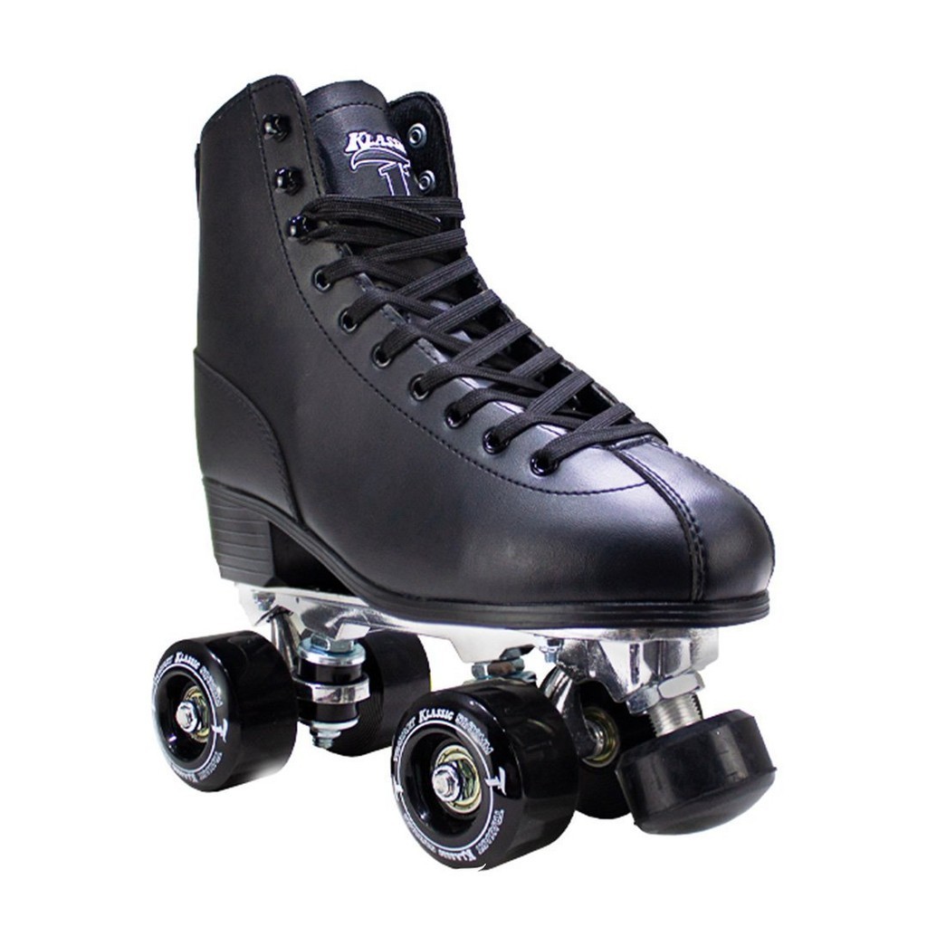 Patins Quad Traxart Klassic Preto 4 Rodas Squad Profissional Artístico ...