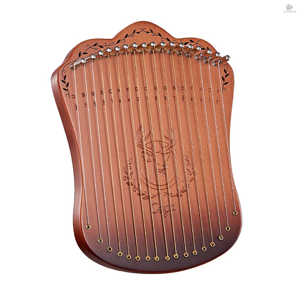 Lira Harpa Portátil Madeira De Faia Musical Com Chave Escolhe 17 De-17 ...