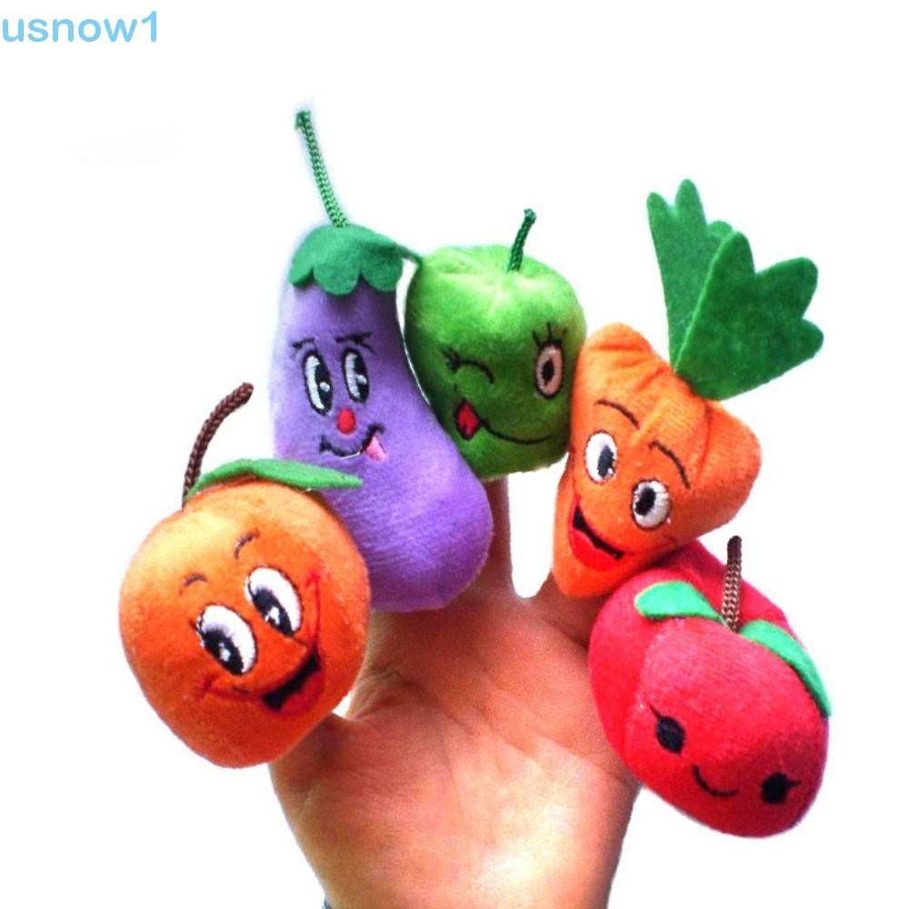 USNOW 10 PCS Fruit/Vegetable Finger Puppets Toys , Mini Brinquedo ...