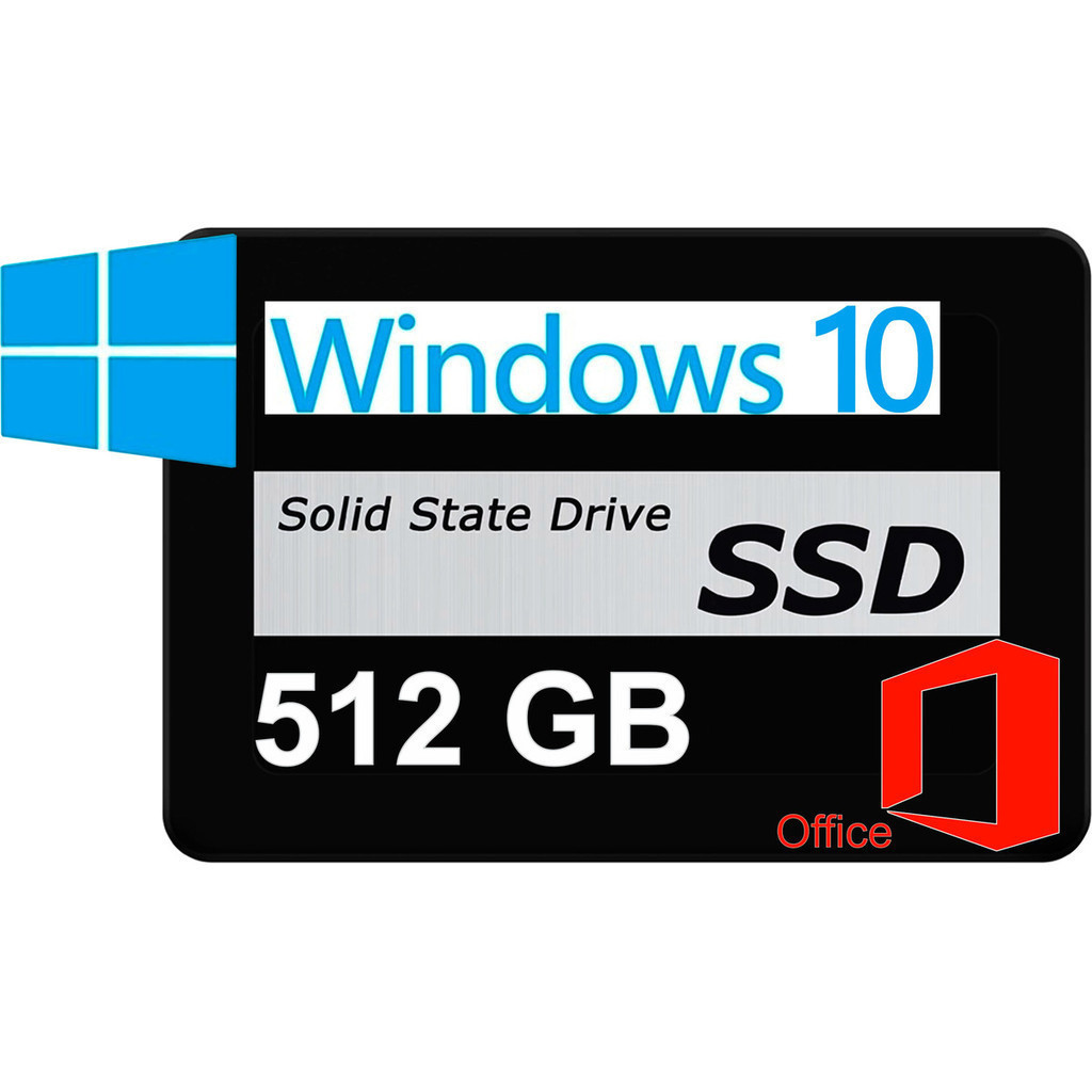 Ssd 512gb Com Windows 10 Instalado + Pacote Office | Shopee Brasil