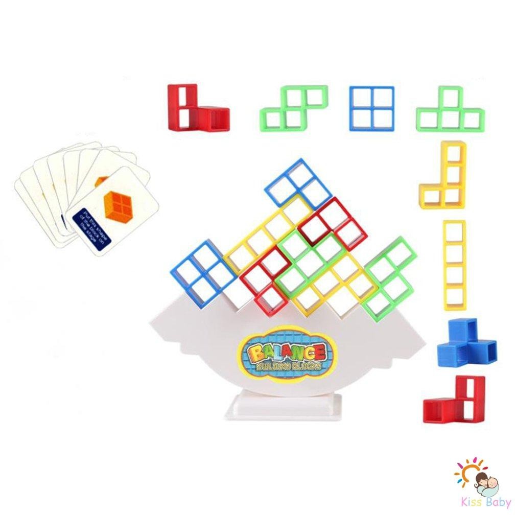 Children's Swing Jenga Russian Building Blocks Square Balancing Blocks ...