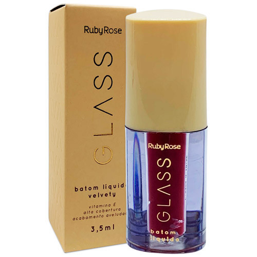 BATOM LÍQUIDO VELVETY BG05 GLASS RUBY ROSE HB-578-5 | Shopee Brasil