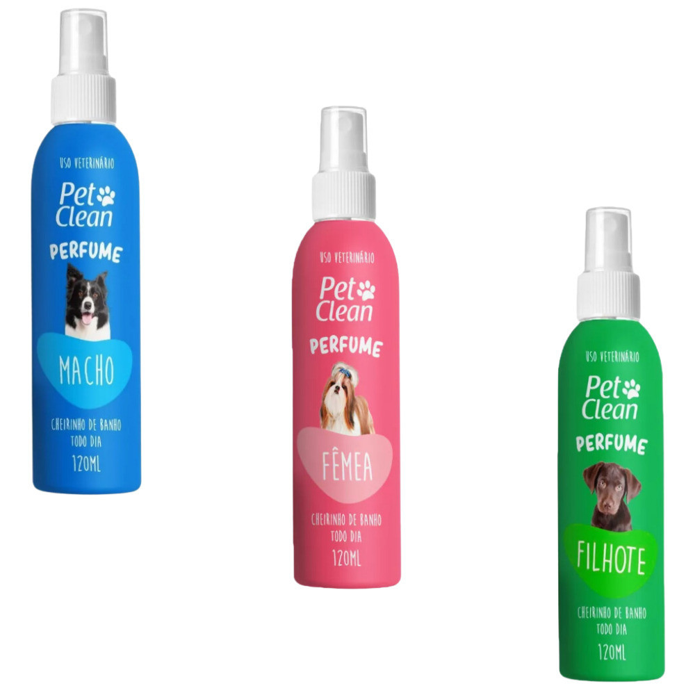 Perfume Linha Pet 120ml Pet Clean apto para Cão e Gato | Shopee Brasil