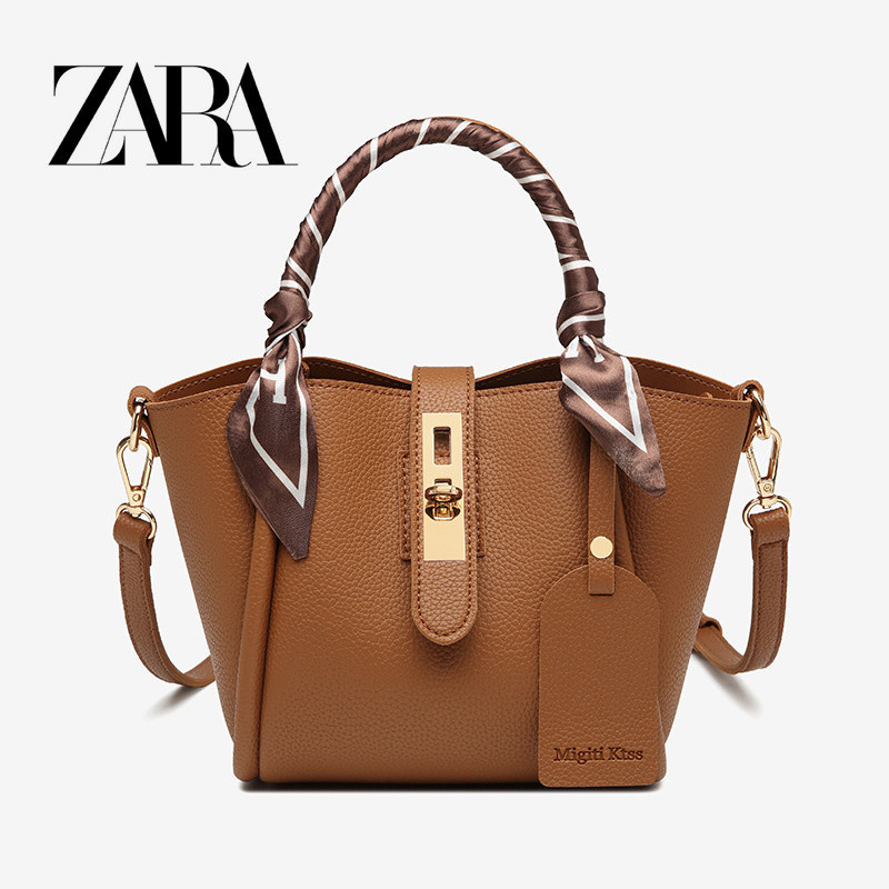 Zara Women's New Style Vegetable Basket Handbag Niche Saco de luxo leve ...