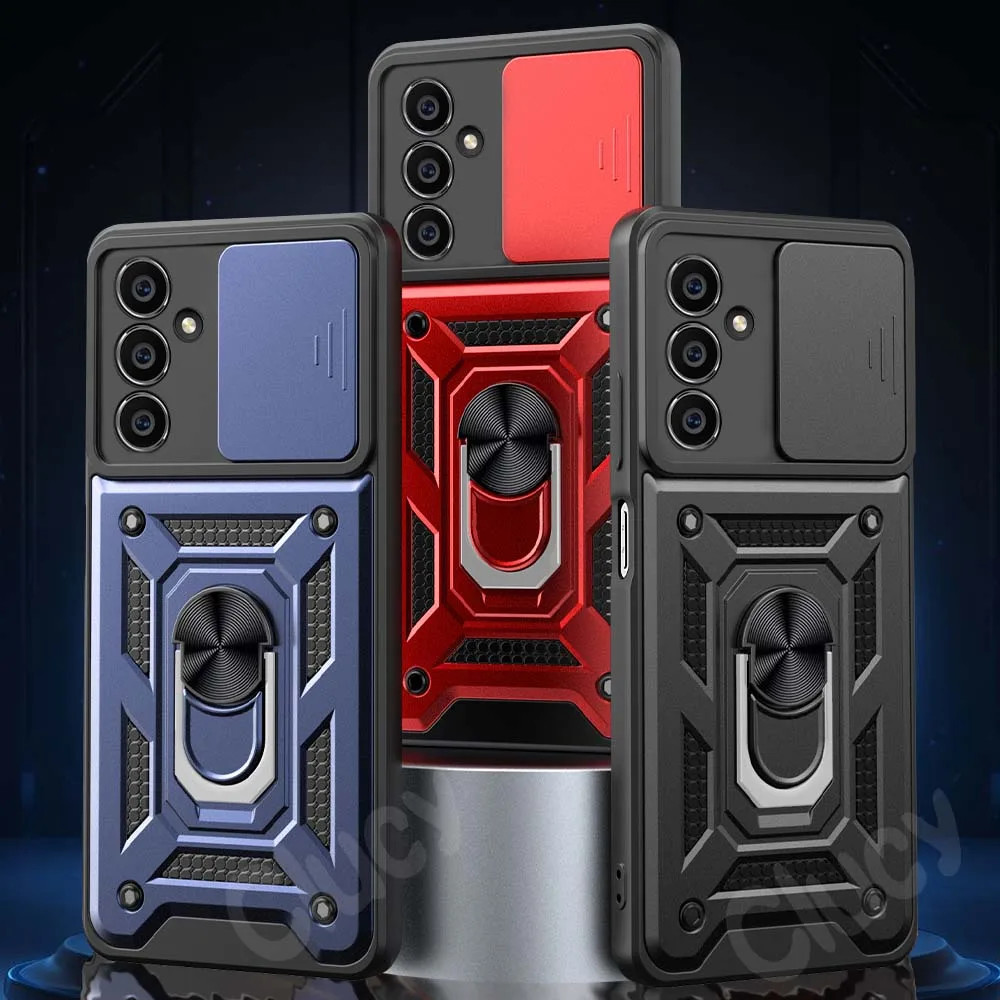 Para Samsung Galaxy A06 A16 A26 A36 A56 M35 M55 A05 A15 A35 A55 A14 A34 A54 Caso Suporte De Anel ...