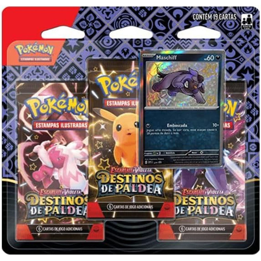 Blister Triplo Pokemon Escarlate E Violeta Destinos De Paldea Maschiff