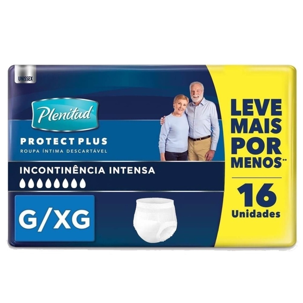Roupa Íntima Feminina Plenitud Femme G/XG 16 Unidades | Shopee Brasil