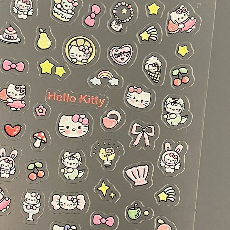 Autocolantes Decorativos De Prego De Gato Bonito Mini Autocolante PVC À ...