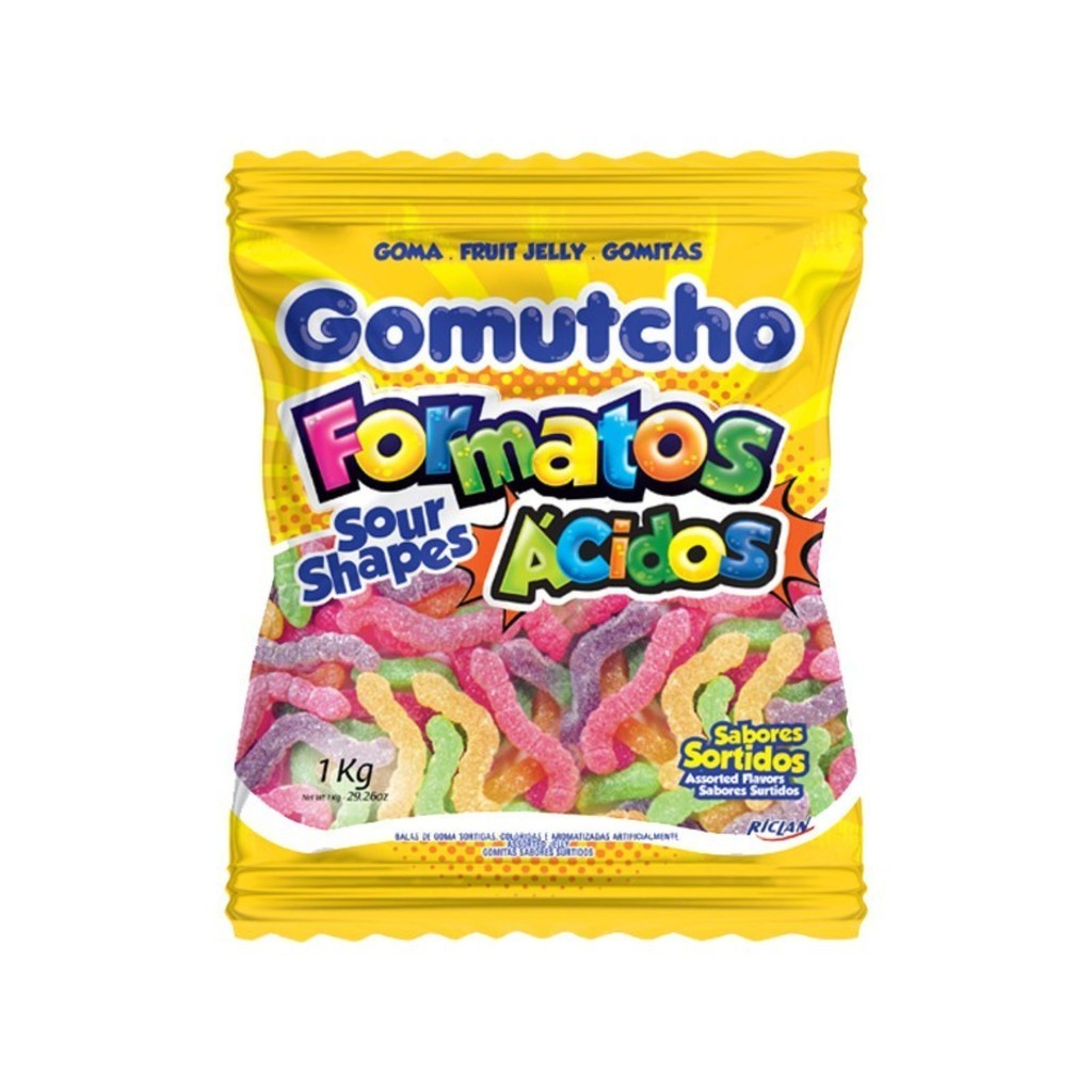 RICLAN BALA GOMUTCHO FORMATOS 1 Kg MINHOCAS ACIDAS | Shopee Brasil