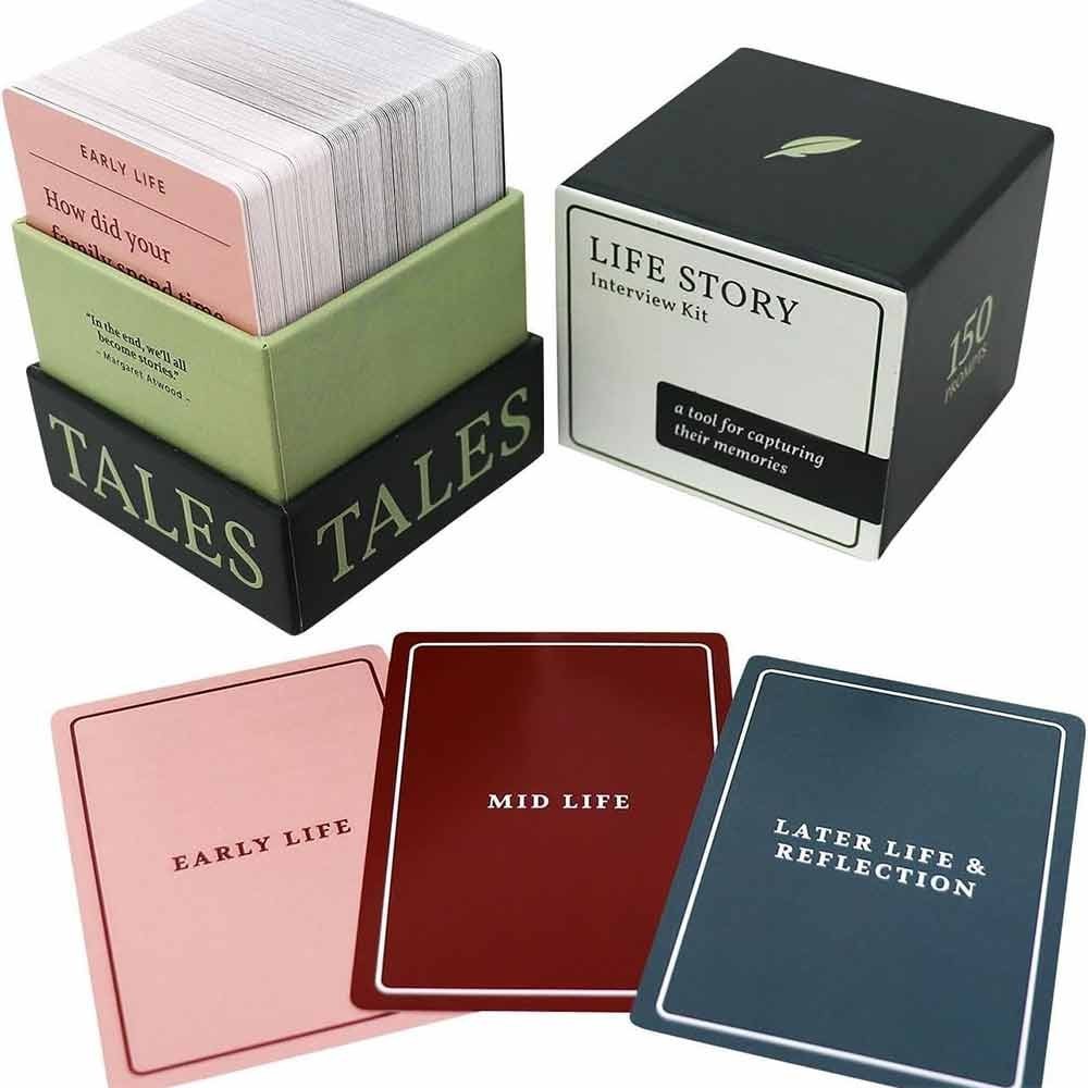150Pc Life Story Interview Kit Cards, Tales Life Interview Kit for ...