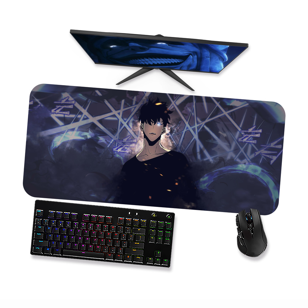 Mouse pad Solo Leveling Jin Woo 8 Anime - Mousepad Gamer 90x40 80x40 ...