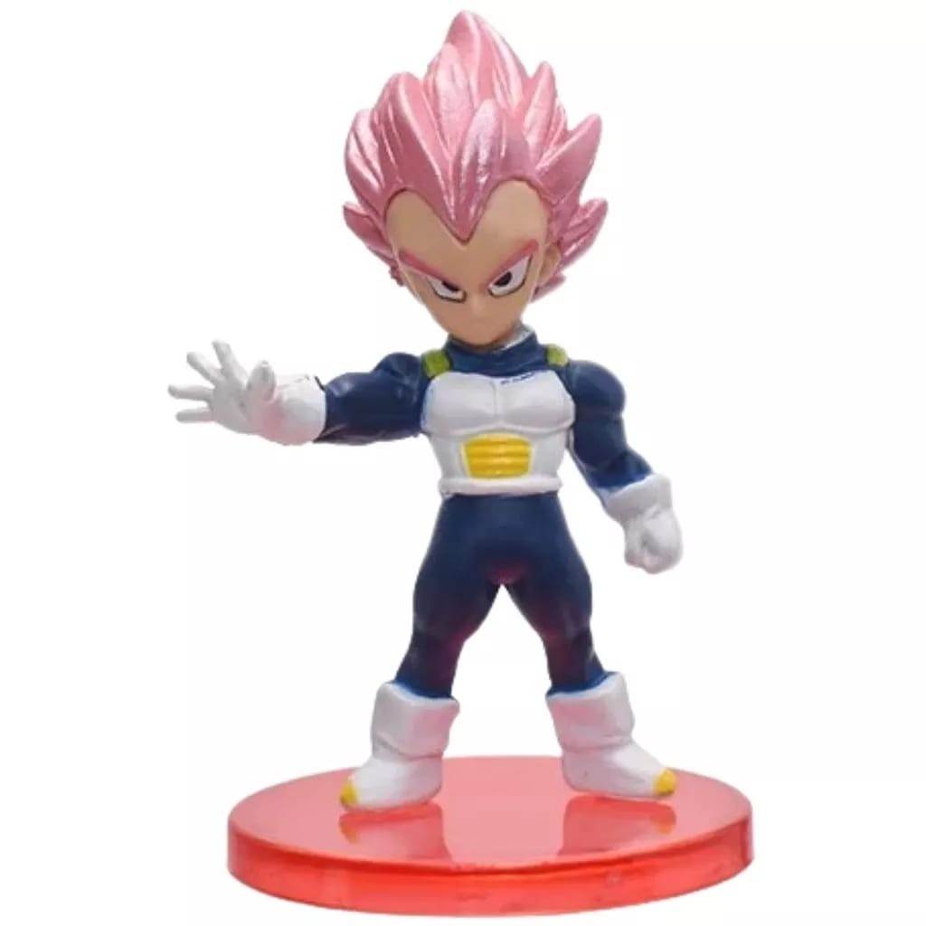 boneco Vegeta Pink Super Saiyajin Action Figure Blue Dragon Ball Z ...