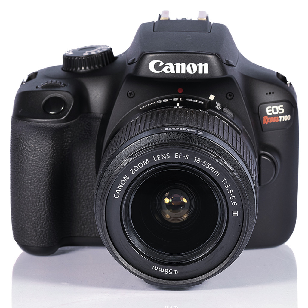 Câmera Canon EOS Rebel T100 + lente 18-55mm (NOVA) | Shopee Brasil
