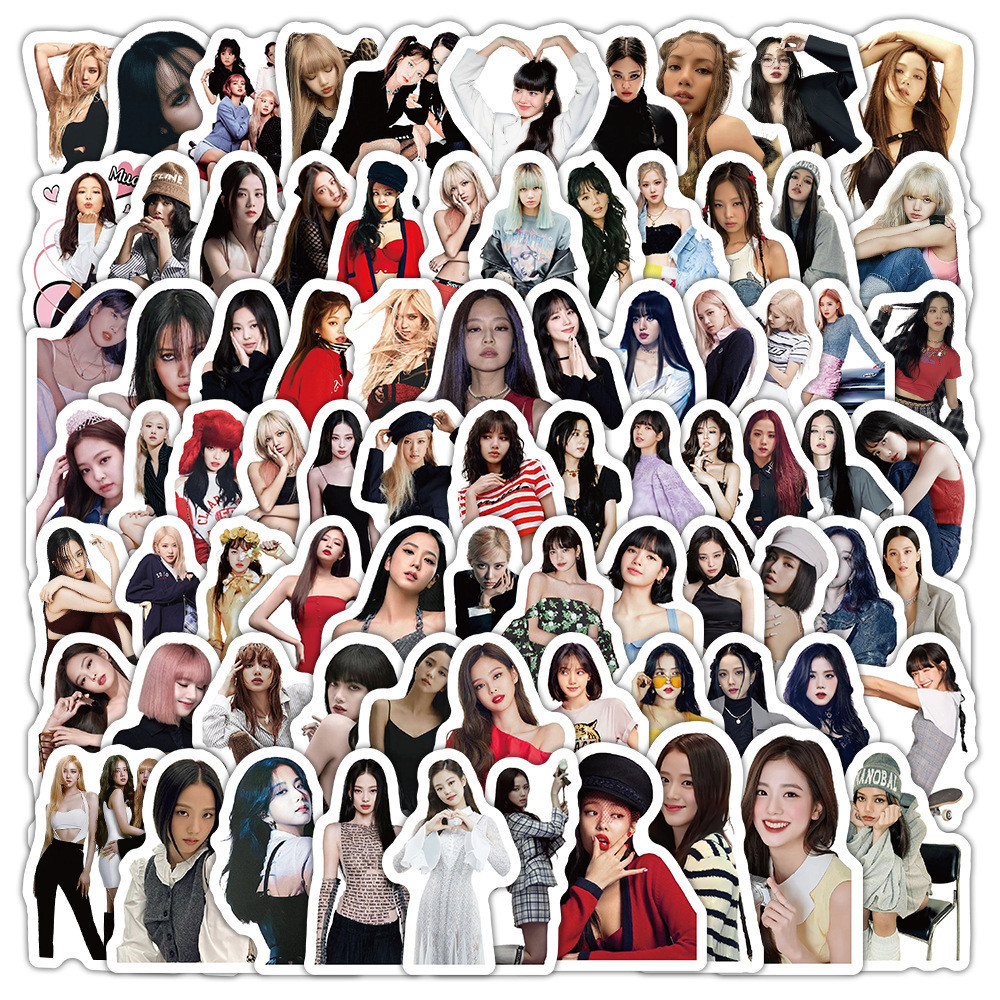 100PCS Korean Girl Group Blackpink Lisa Graffiti Stickers Para Bagagem ...