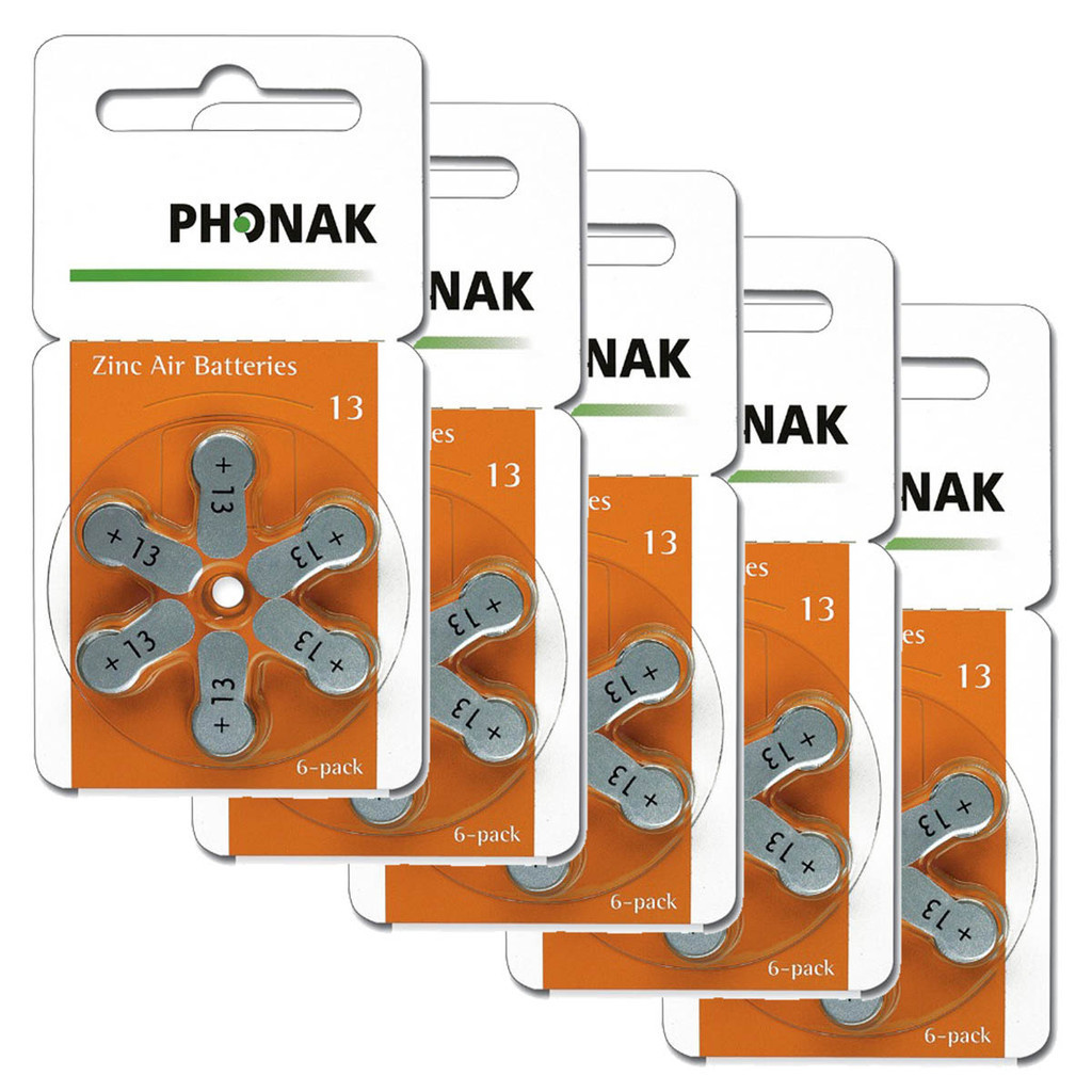 Pilha Auditiva 13 Phonak Bateria Pr48 kit 30 unidades | Shopee Brasil