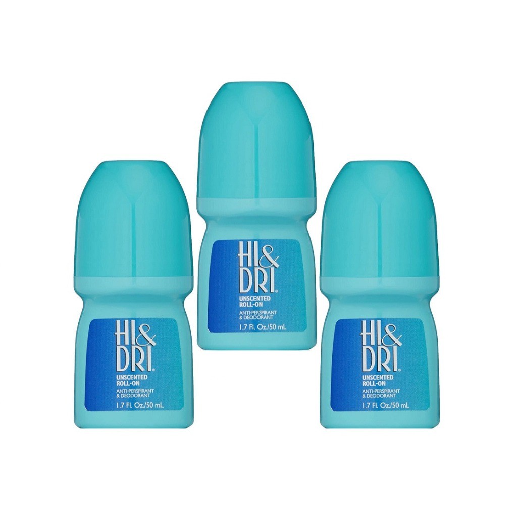 KIT 3 PEÇAS DO Desodorante Powder Fresh Azul Roll On- Hi Dri 50 ML ...