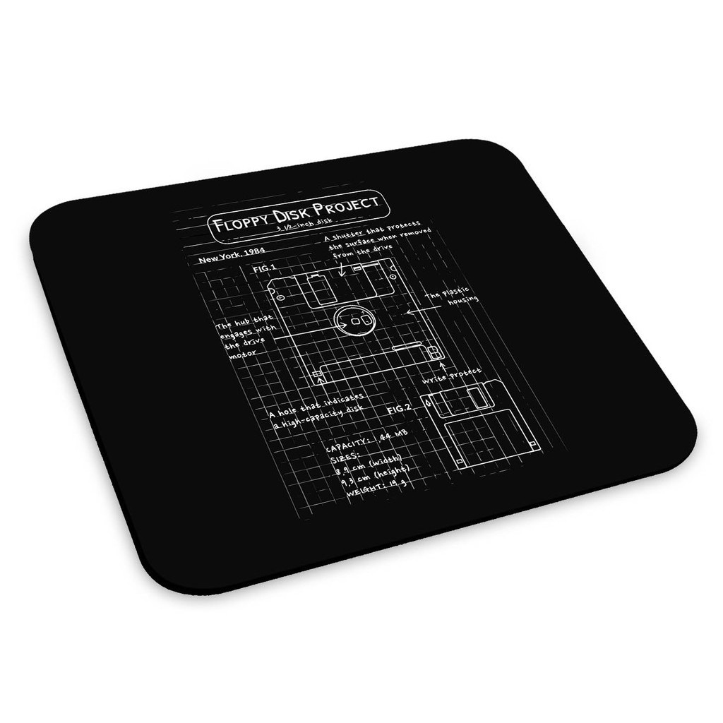 Mouse Pad Engraçado Disquete Ti Programador Mousepad - Escorrega o Preço