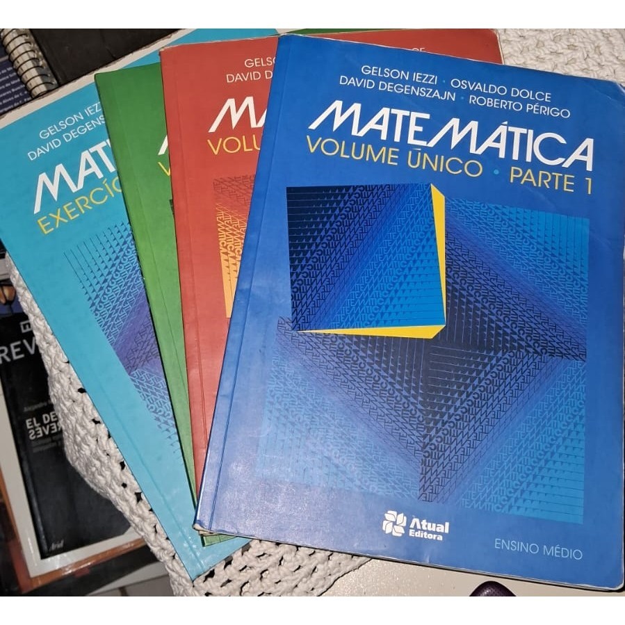 Matemática Volume Único - Gelson Iezzi e outros (4 livros) | Shopee Brasil