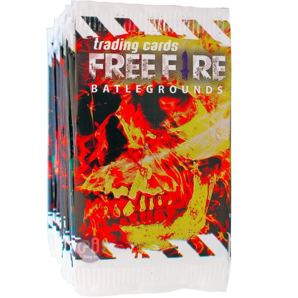 Kit 100 CARDS FREE FIRE / 25 pacotinhos com 4 cartinhas. | Shopee Brasil
