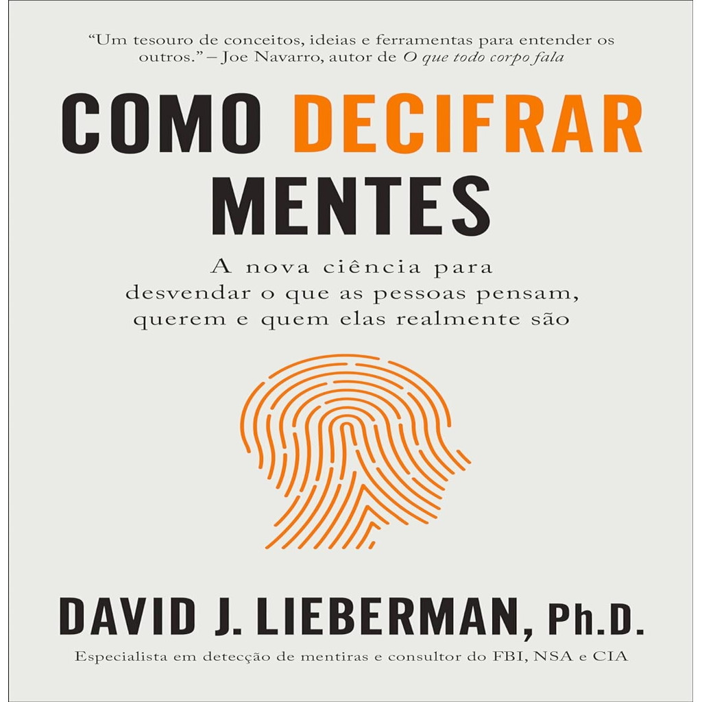 Como decifrar mentes autor David J. Lieberman | Shopee Brasil