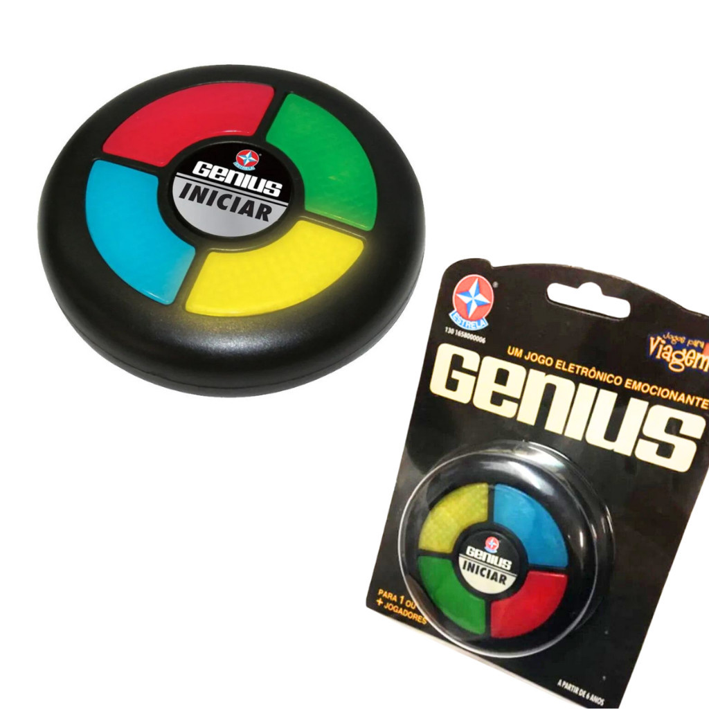 JOGO GENIUS MINI PARA VIAGEM ORIGINAL RETRÔ - ESTRELA - JOGO DE BOLSO ...