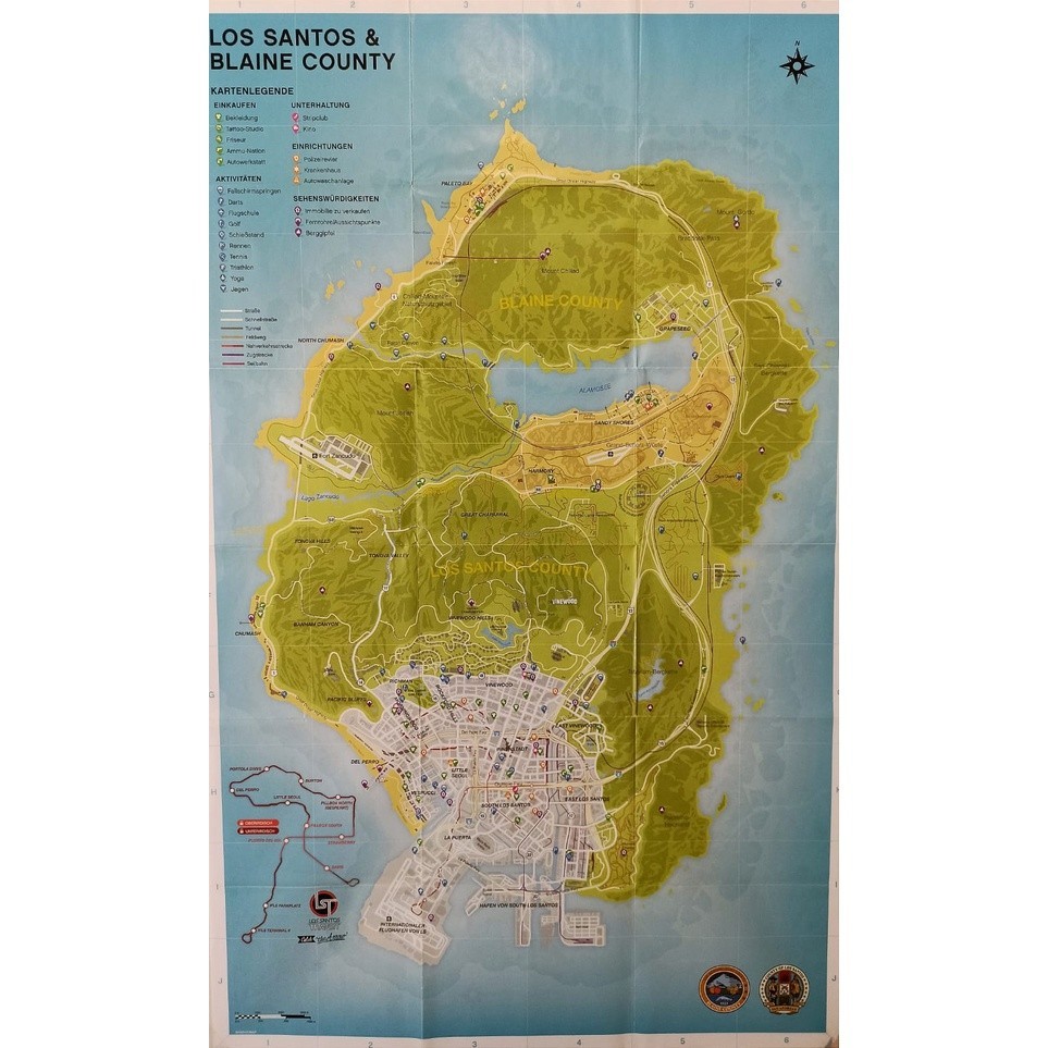 Mapa GTA V PS3 | Shopee Brasil