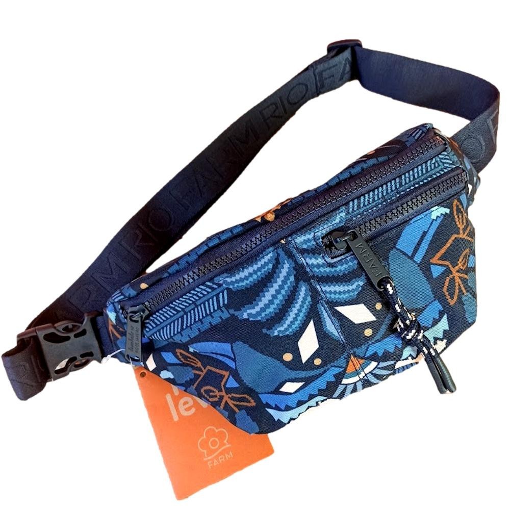 POCHETE FARM FARMETE LENCO MAGIA TROPICAL - AZUL | Shopee Brasil