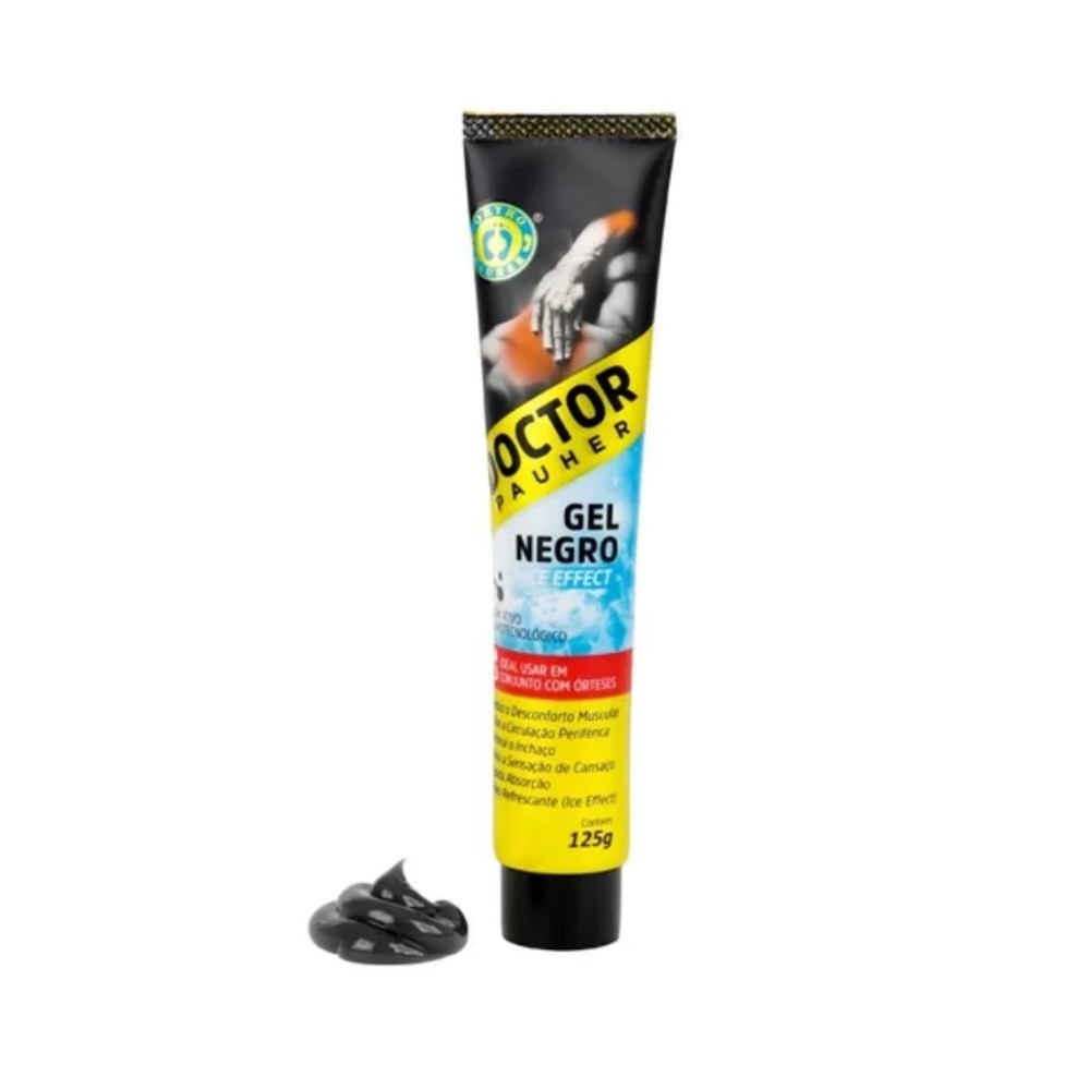 Gel Negro Para Massagem Alívio Dores Musculares Articulares Relaxamento Conforto Doctor Pauher ...