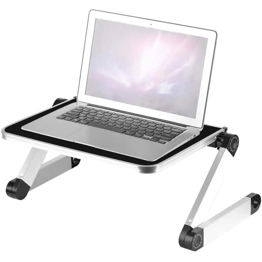 Base Suporte Movel Para Notebook Multiuso Articulável 360 Cor Cinza ...