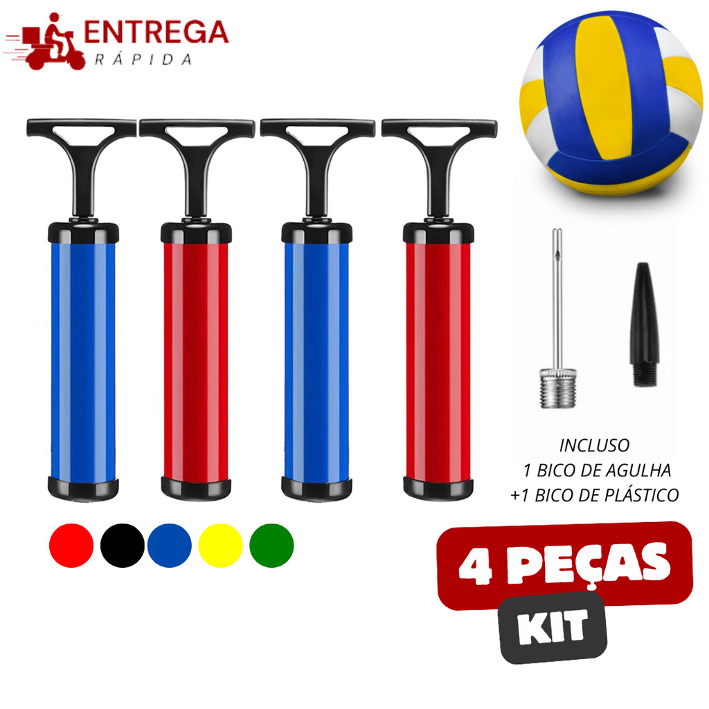 Kit Bomba de Ar Manual de 6 para Encher Bolas Coletes Boias Colchão ...