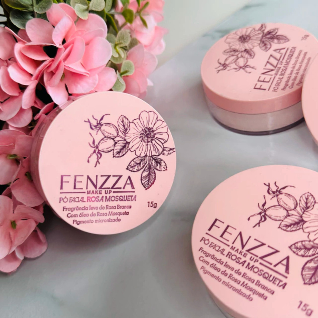 Pó facial Rosa Mosqueta Fenzza | Shopee Brasil