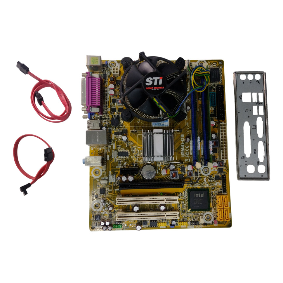 Placa Mãe Pcware Ipm41-d3 + Core 2 Duo 3.0 + 4 Gb Ram | Shopee Brasil