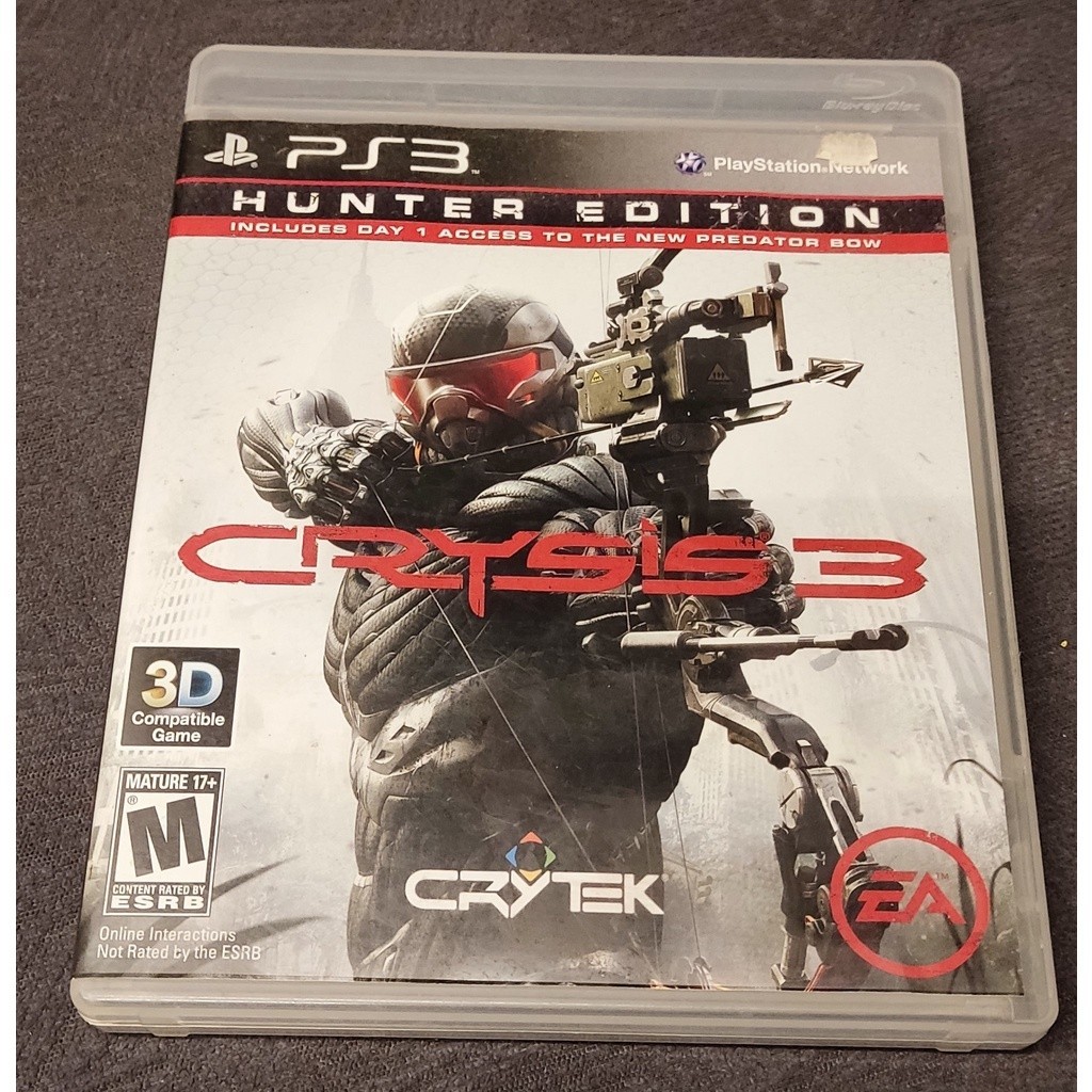 Jogo Crysis 3 Hunter Edition s/ Manual - Playstation 3 Ps3 - Mídia Física Original | Shopee Brasil
