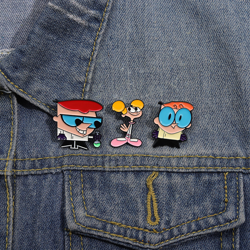 Anime Americano " Dexter's Laboratory " Broche De Laboratório Esmalte ...
