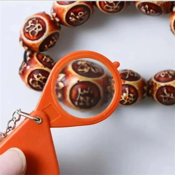 3 Pacotes De Lupa Dobrável Portátil Com Mini De Chaveiro Para Idosos ...