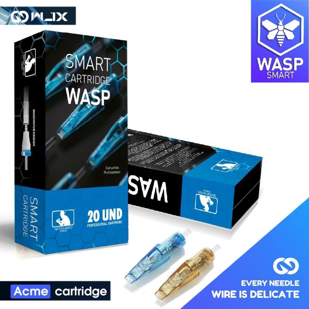 Cartucho 1007RM Tatuagem WJX-ACME -WASP - Caixa com 20 unidades. | Shopee Brasil