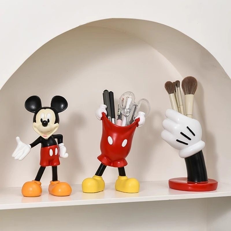Disney Mickey Mouse Pen Container Funny Anime Figuras Engraçadas Porta ...