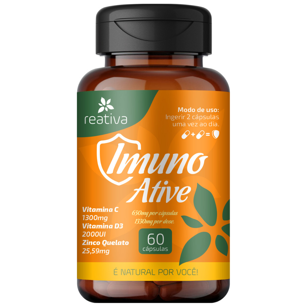 IMUNO ATIVE 60CAPS | Shopee Brasil